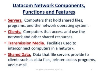 Datacom module 3: Data Communications Circuits, Arrangements, and Networks | PPTX
