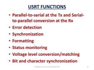 Datacom module 5 (UART, USRT, Serial Interface, Modem) | PPTX