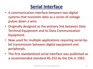 Datacom module 5 (UART, USRT, Serial Interface, Modem) | PPTX