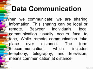 Data communication | PPT