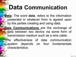 Data communication | PPT