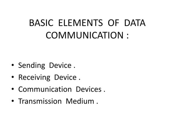 Data communication | PPT