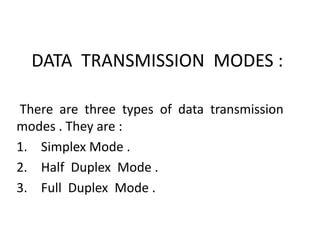 Data communication | PPTX