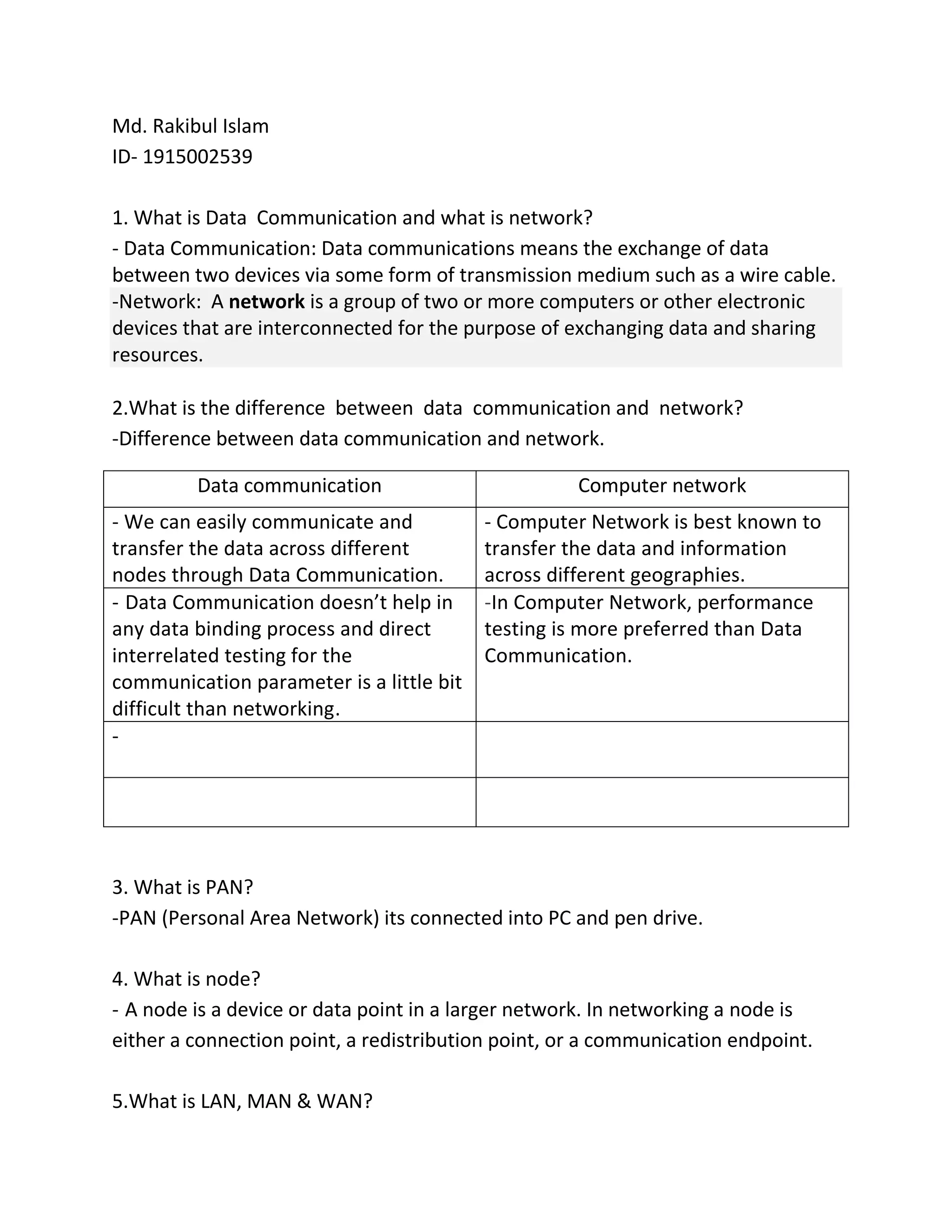 Data communication | PDF