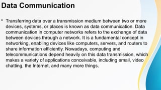 Data Communication in Computer Networking | PPT