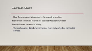 Data Communication presentation easy presentation | PPTX