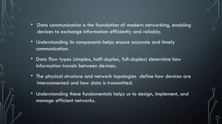 Comprehensive Overview of Data Communication: Components, Flow ...