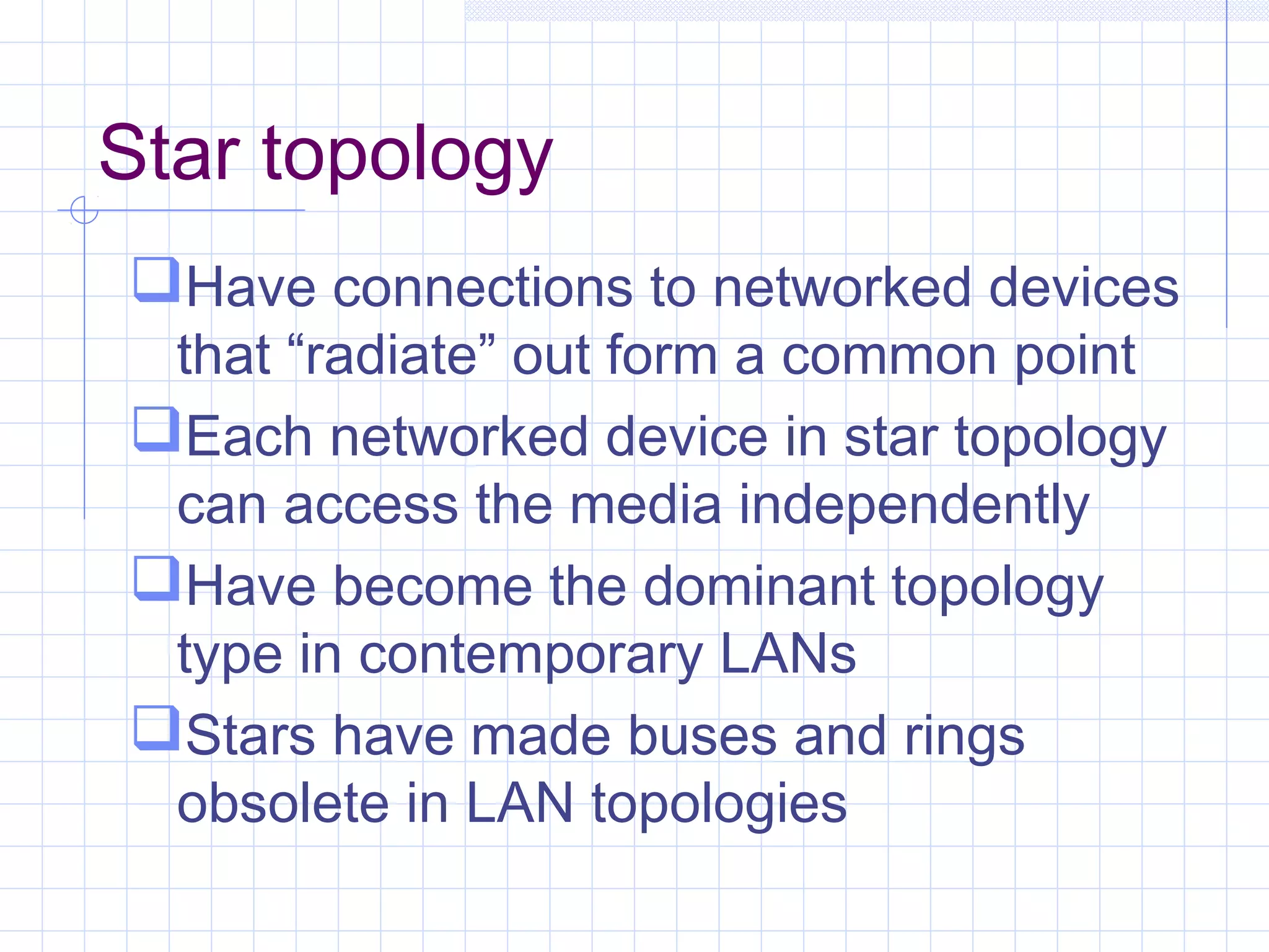 Data communication and computer networks | Network Topologies | PPT