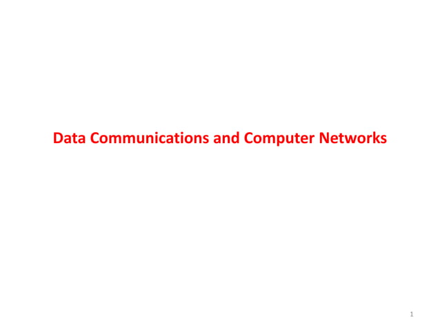 data communication and Network.ppt | Computer Networking | Computing
