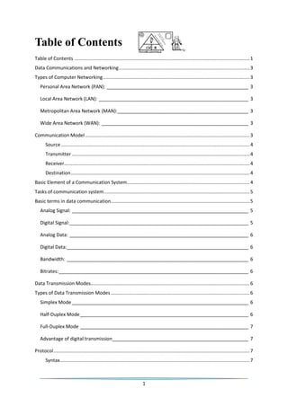 Data Communication & Networking | PDF