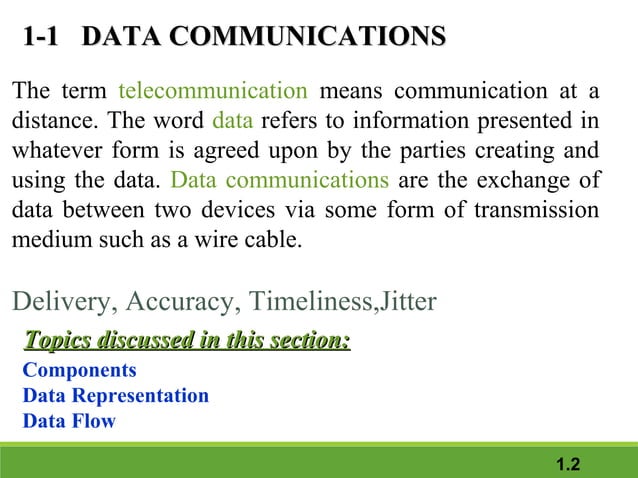 Data communication and networking - introduction | PPT