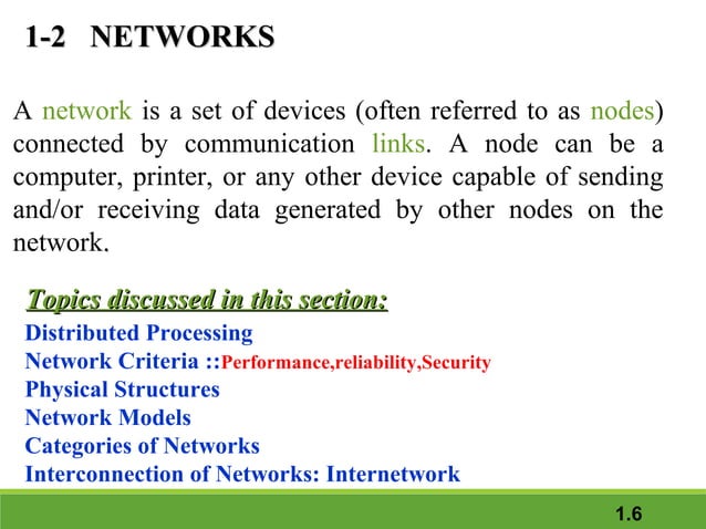 Data communication and networking - introduction | PPT