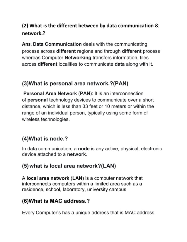 Data communication assignment 1 | PDF
