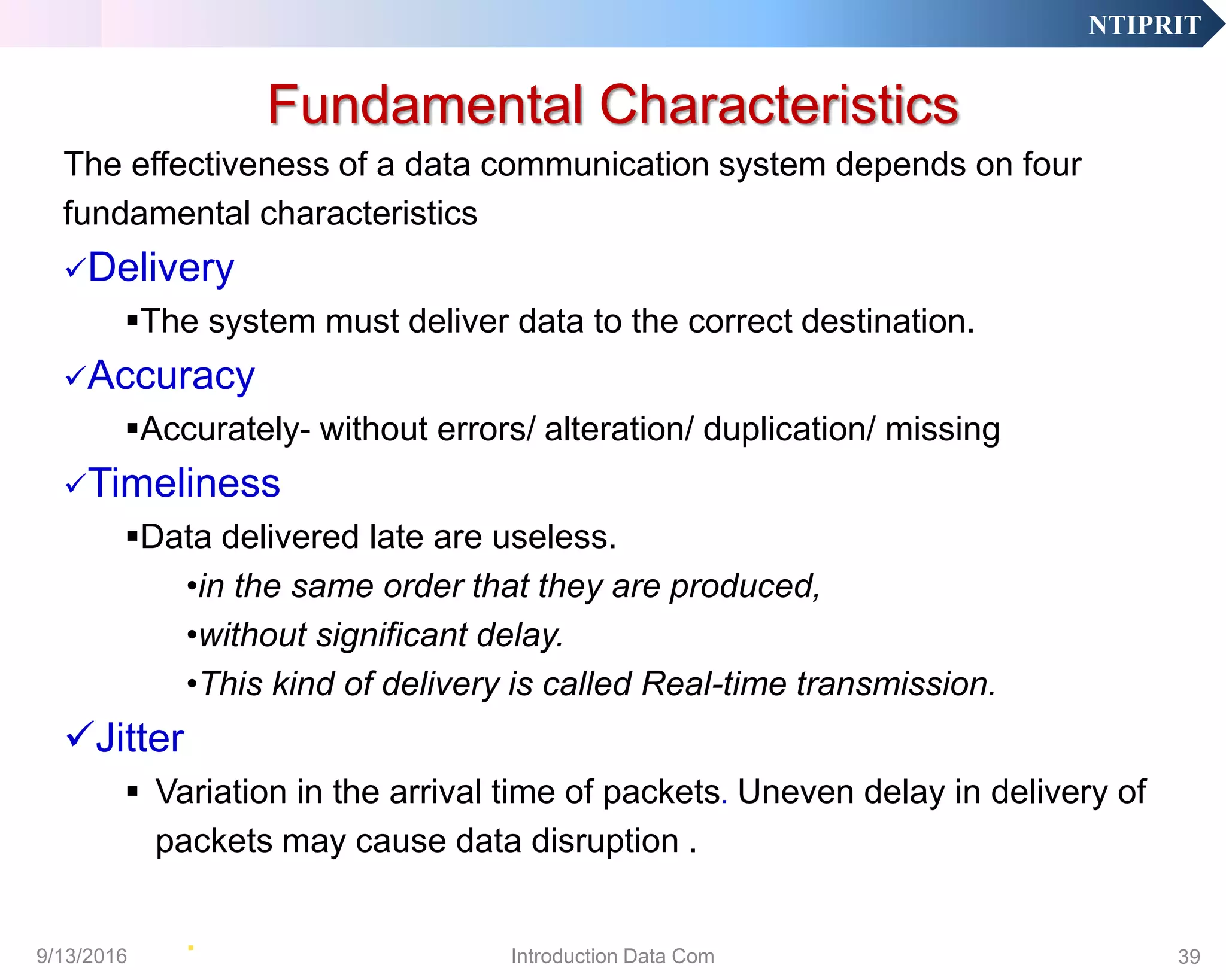 Data communication basics | PPTX