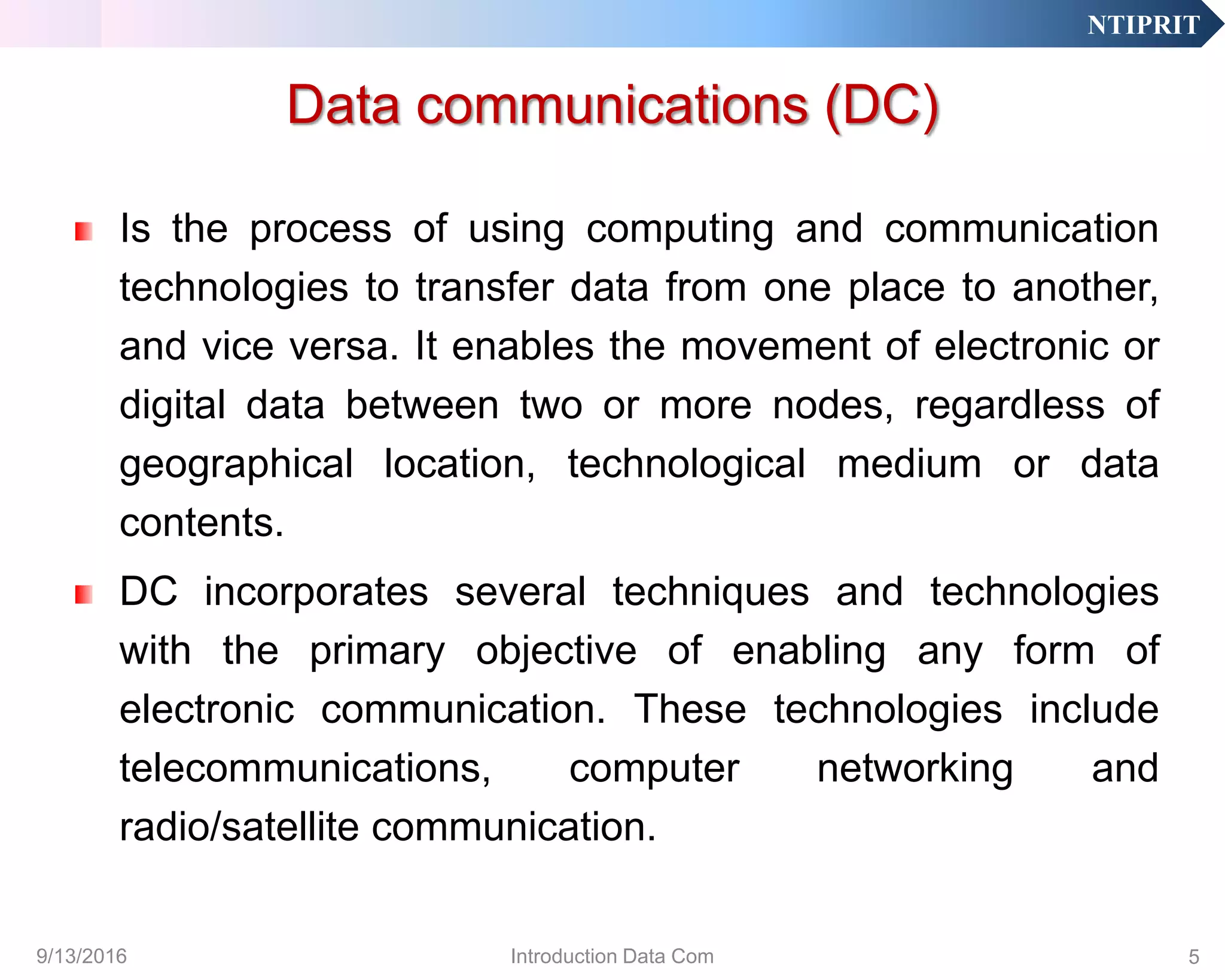 Data communication basics | PPTX