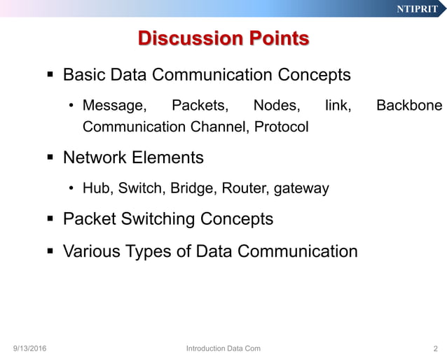 Data communication basics | PPT