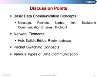 Data communication basics | PPT