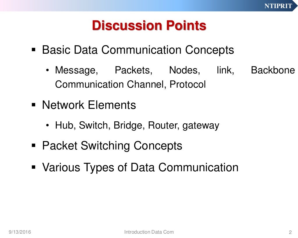 Data communication basics