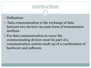 Data communicatio nbp | PPT