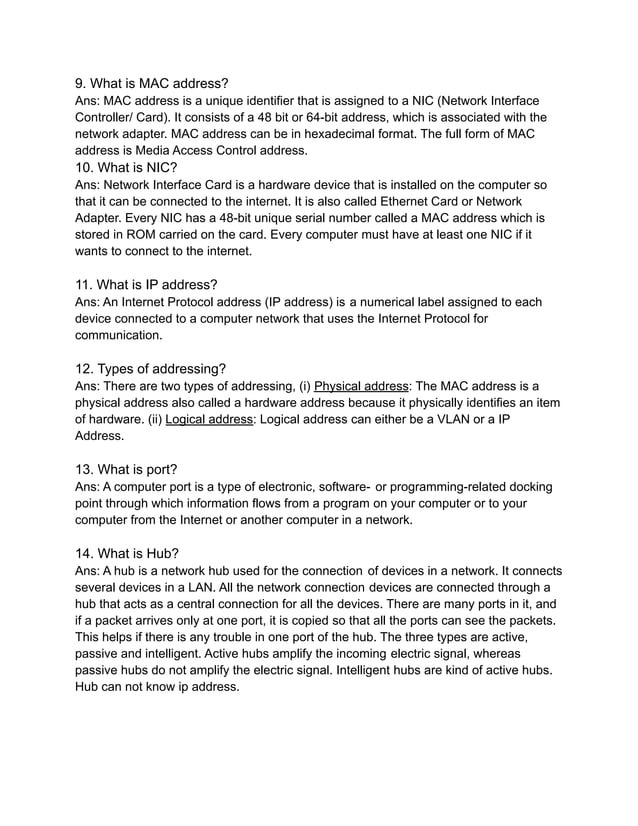 Data Communication Notes Pdf