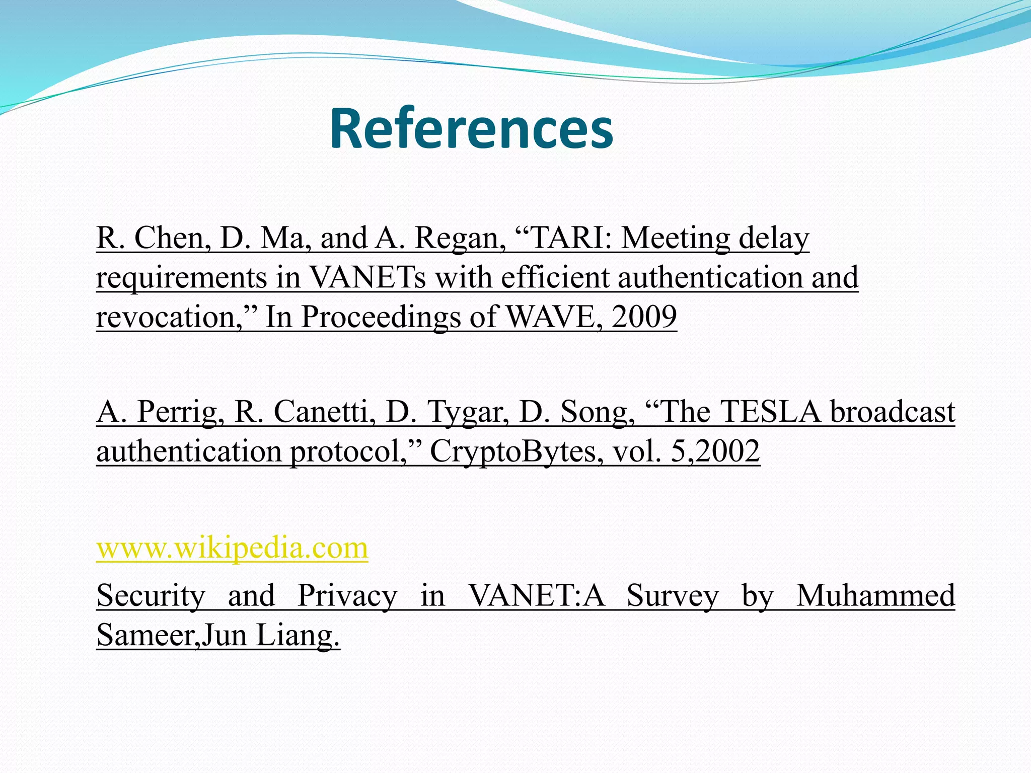Architecture and security in Vanet PPT | PPTX | Computer Networking | Computing