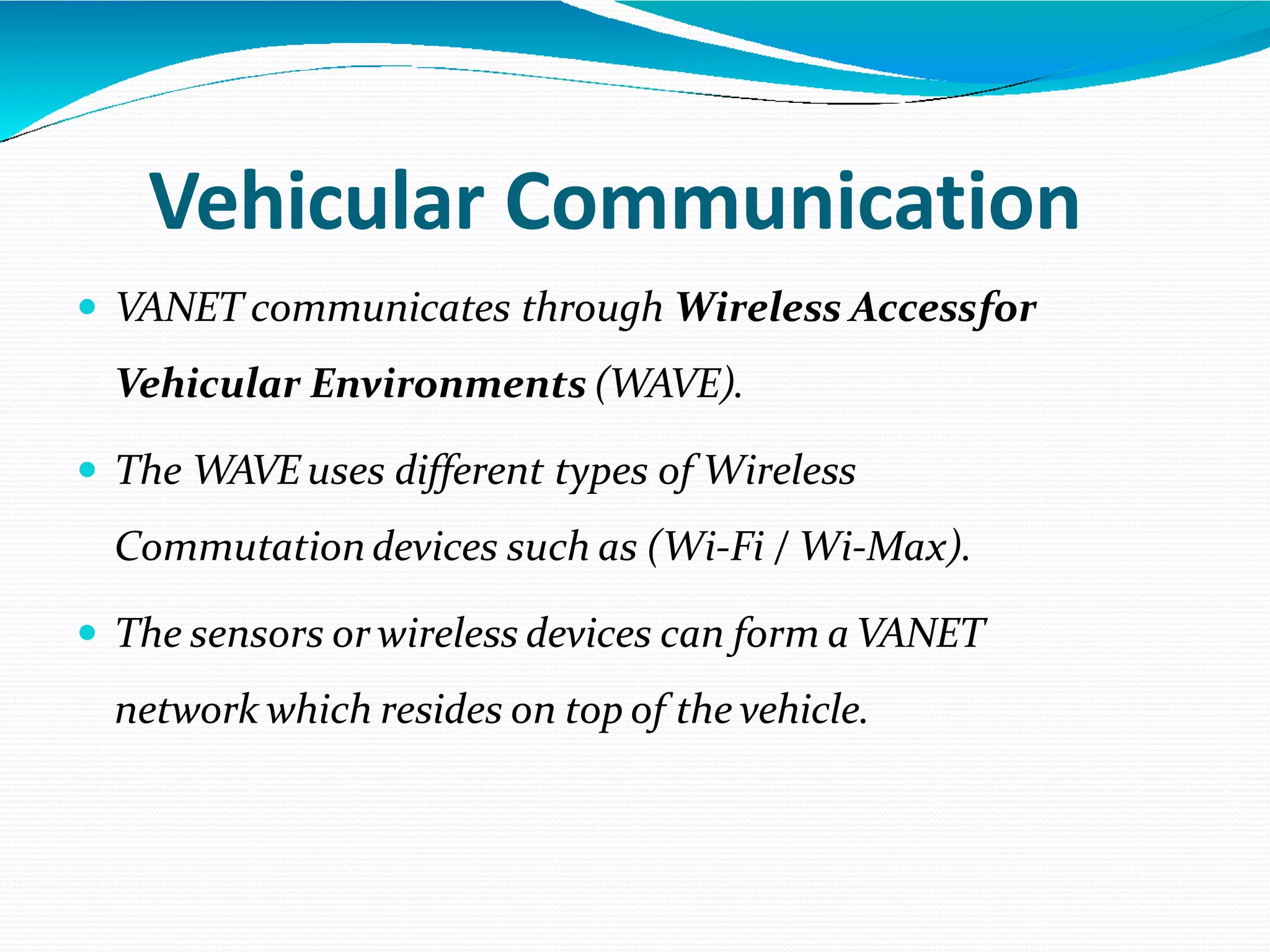 Architecture and security in Vanet PPT | PPTX | Computer Networking | Computing