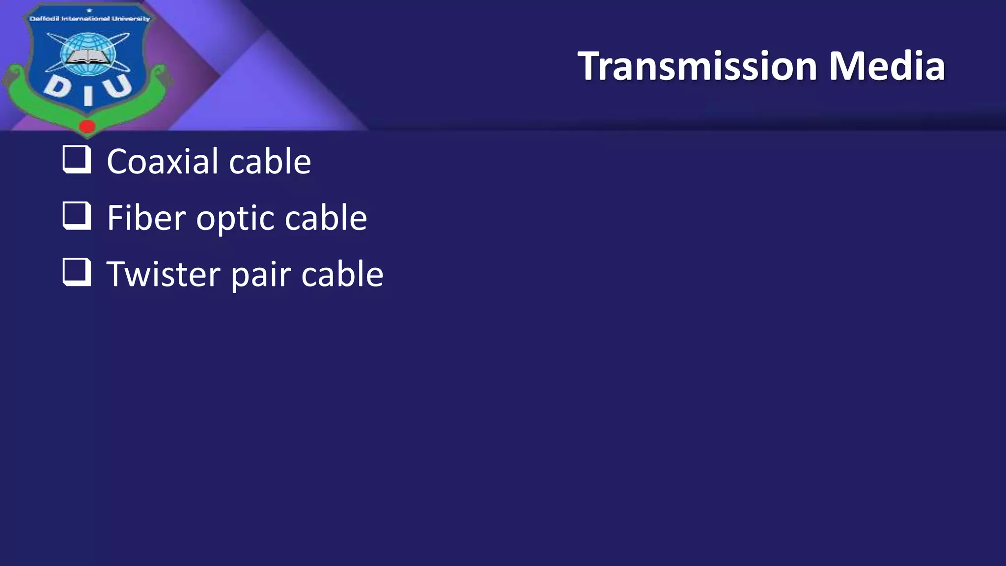 Data communication presentation slide | PPTX | Computer Networking | Computing
