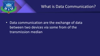 Data communication presentation slide | PPTX | Computer Networking | Computing
