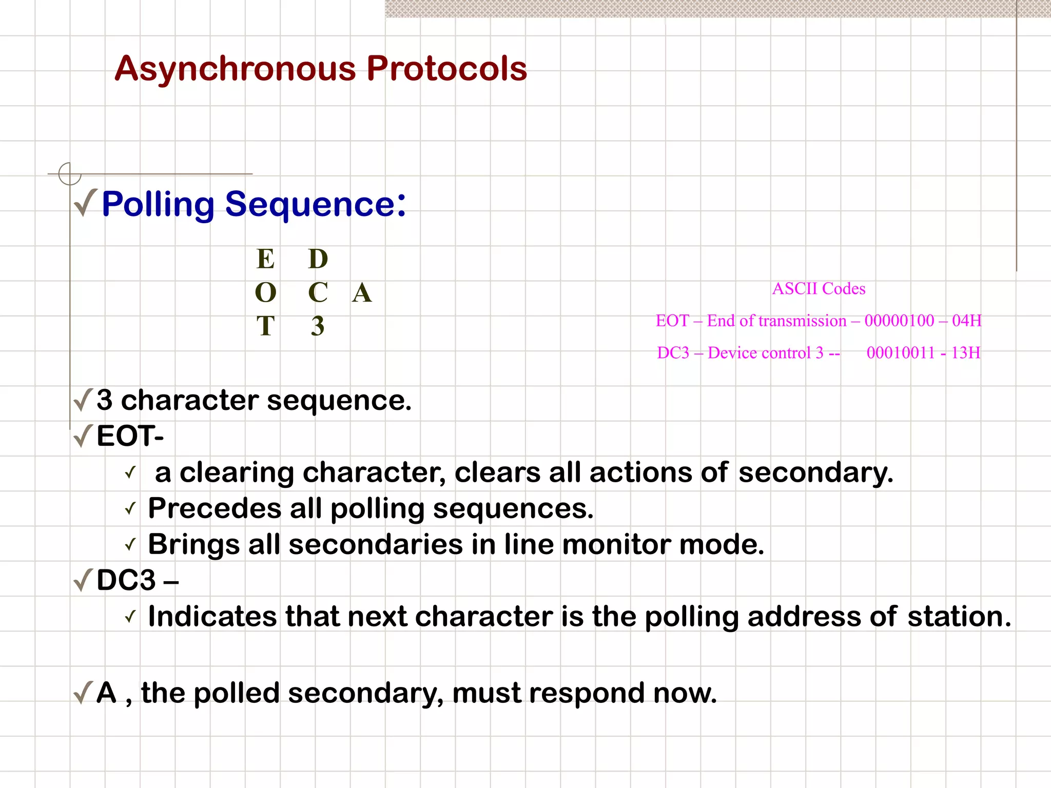 Data communication protocols in centralised networks (in master:slave environment) | PDF ...