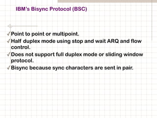 Data communication protocols in centralised networks (in master:slave ...