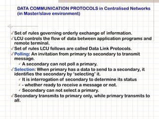 Data communication protocols in centralised networks (in master:slave environment) | PDF ...