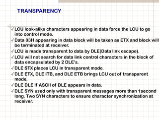 Data communication protocols in centralised networks (in master:slave ...