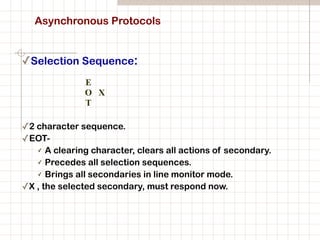 Data communication protocols in centralised networks (in master:slave ...