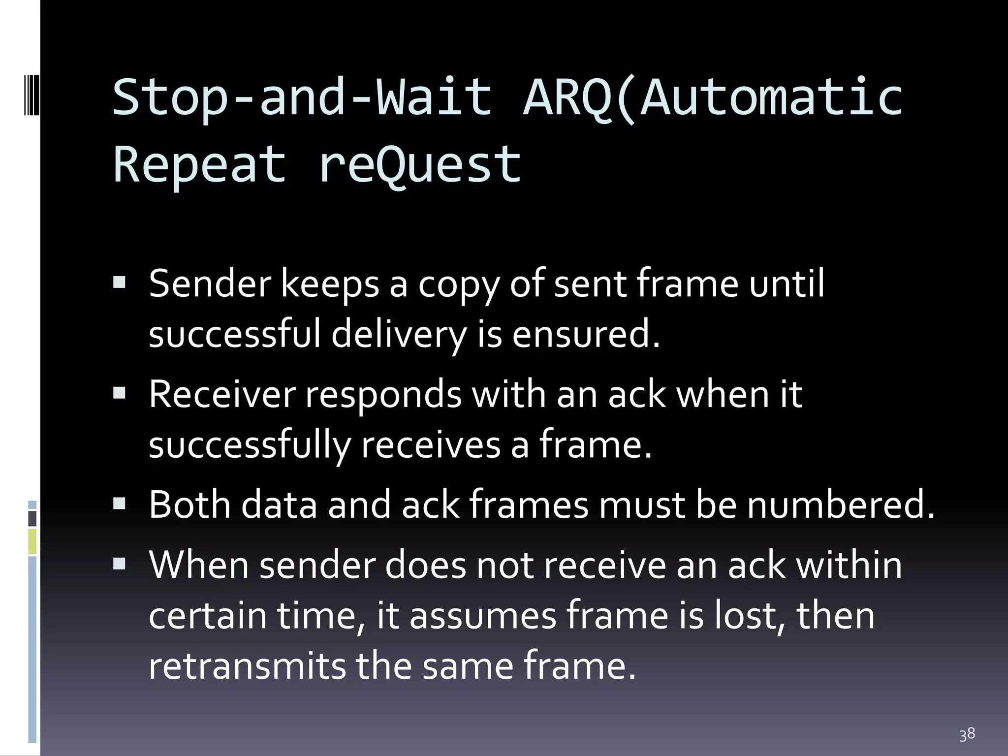 Datalink control(framing,protocols) | PPT