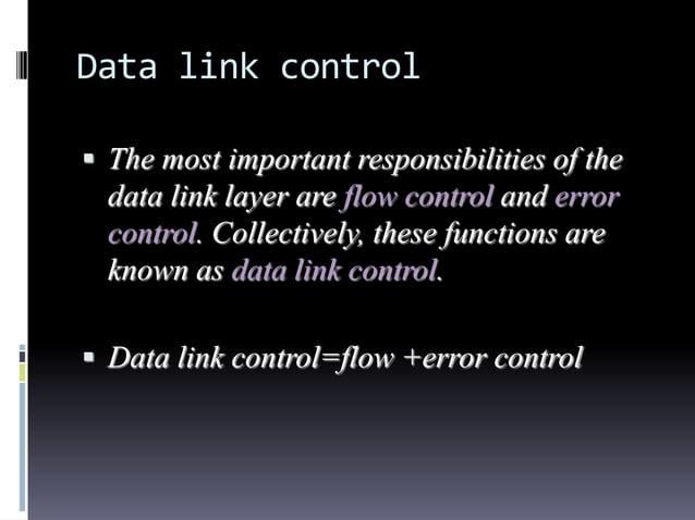 Datalink control(framing,protocols) | PPT