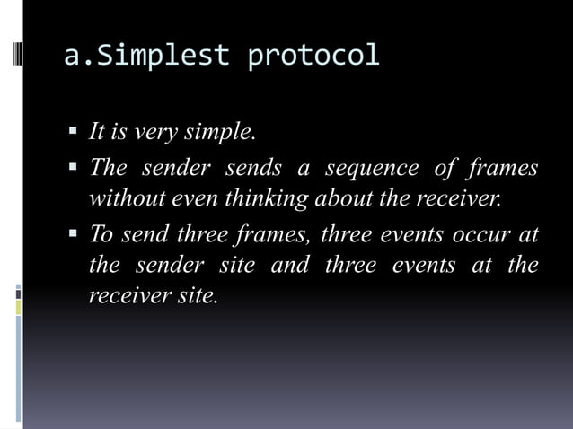 Datalink control(framing,protocols) | PPT