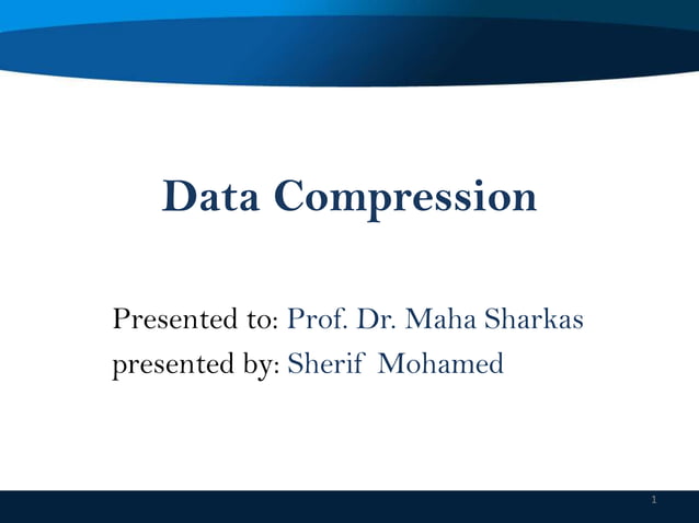 Data compression | PPTX