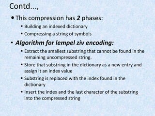 Fundamentals of Data compression | PPTX