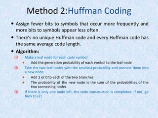 Fundamentals of Data compression | PPTX