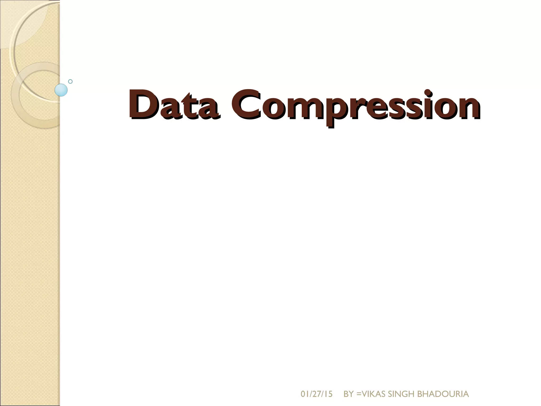 Data compression | PPT
