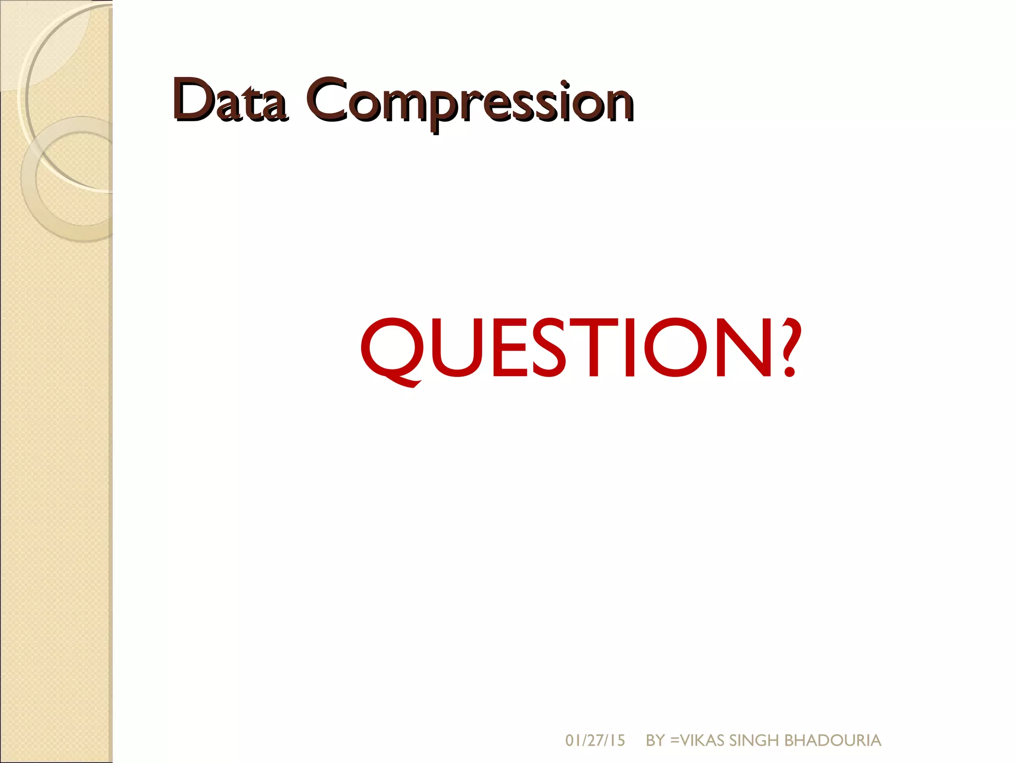 Data compression | PPT