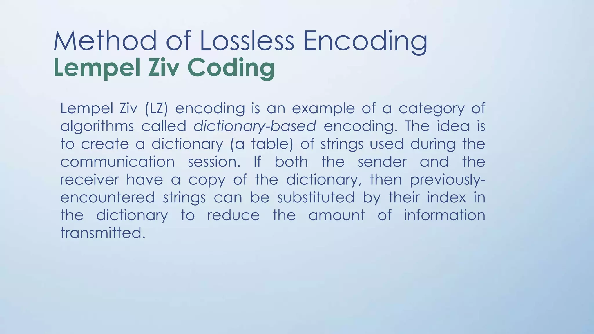 Data compression | PPTX