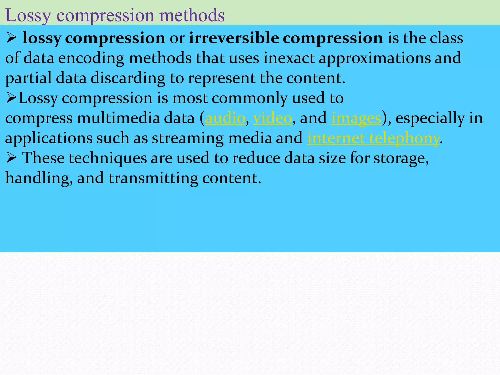 Data compression | PPTX