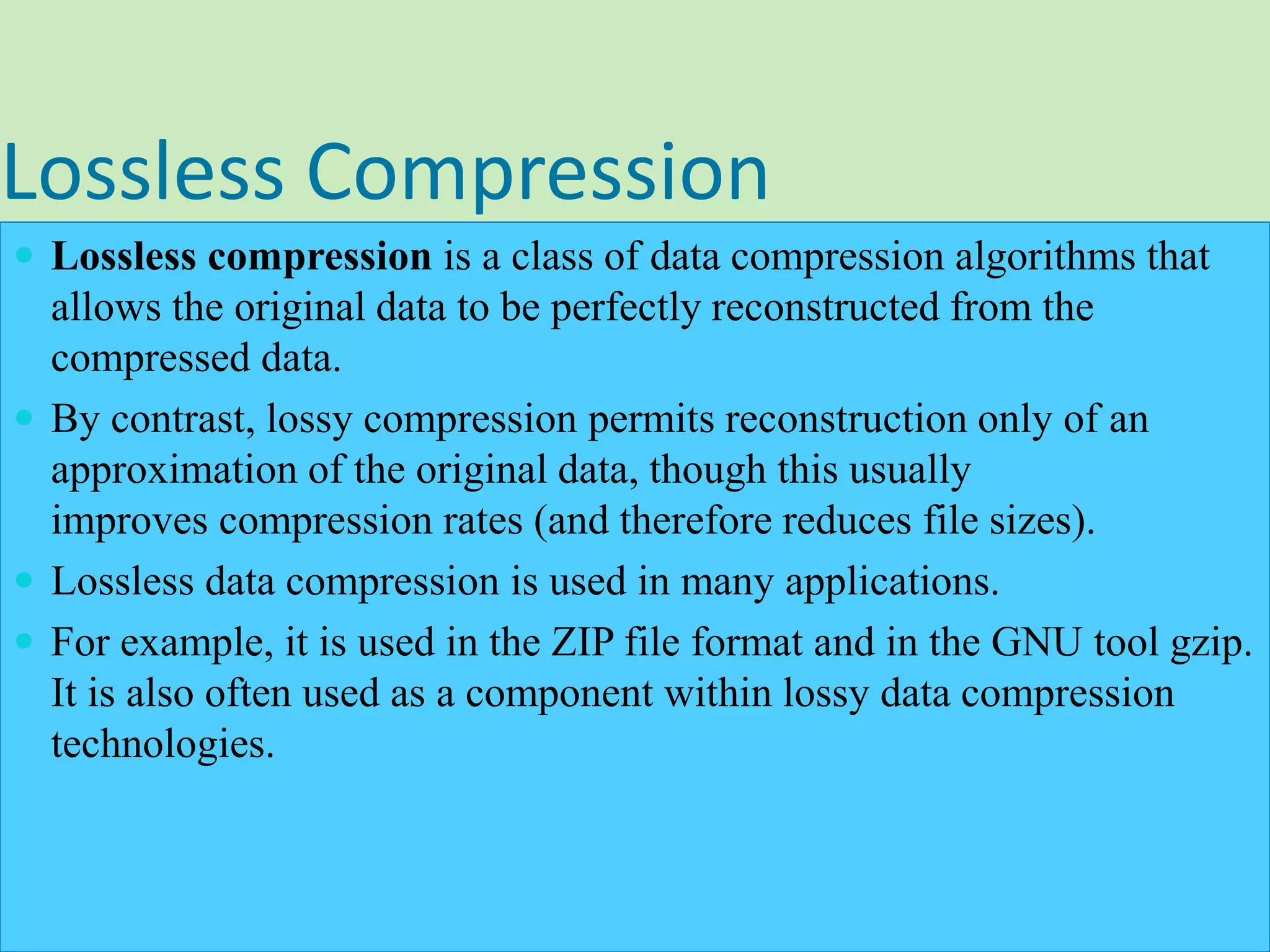 Data compression | PPTX