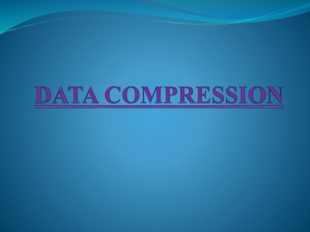Data compression | PPT