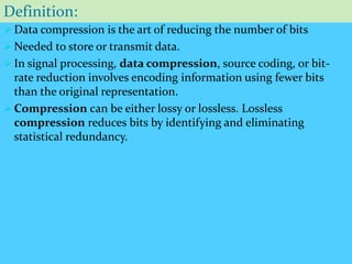 Data compression | PPTX