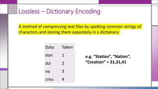 Data Compression (Lossy and Lossless) | PPTX