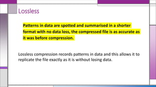 Data Compression (Lossy and Lossless) | PPTX