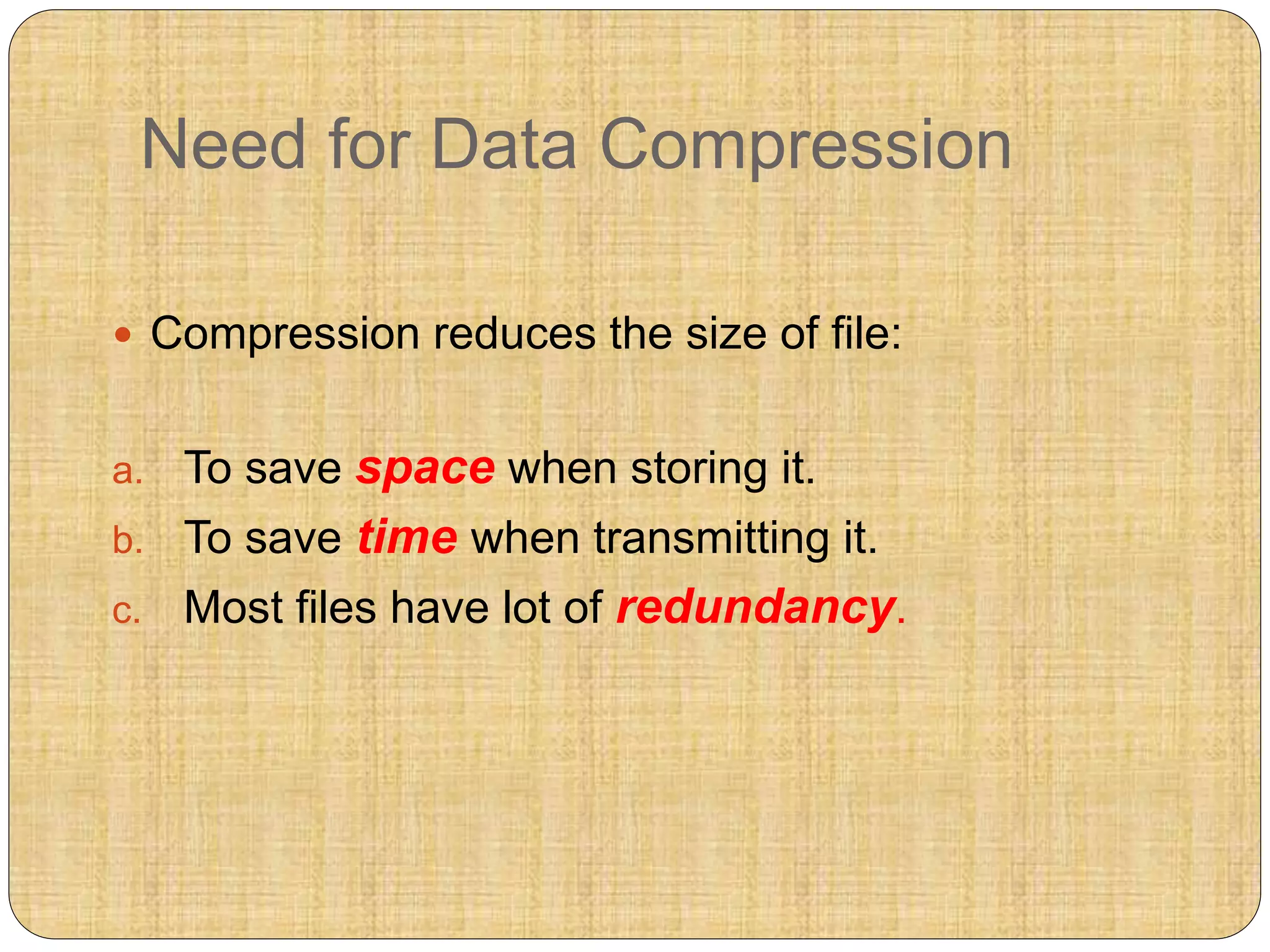 Data compression | PPTX