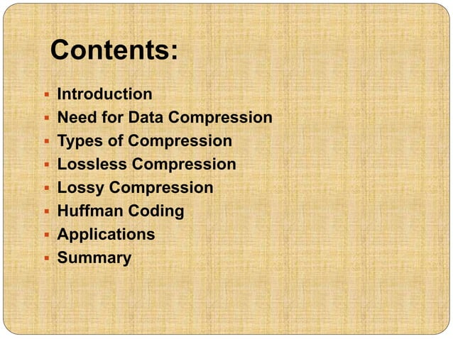 Data compression | PPT